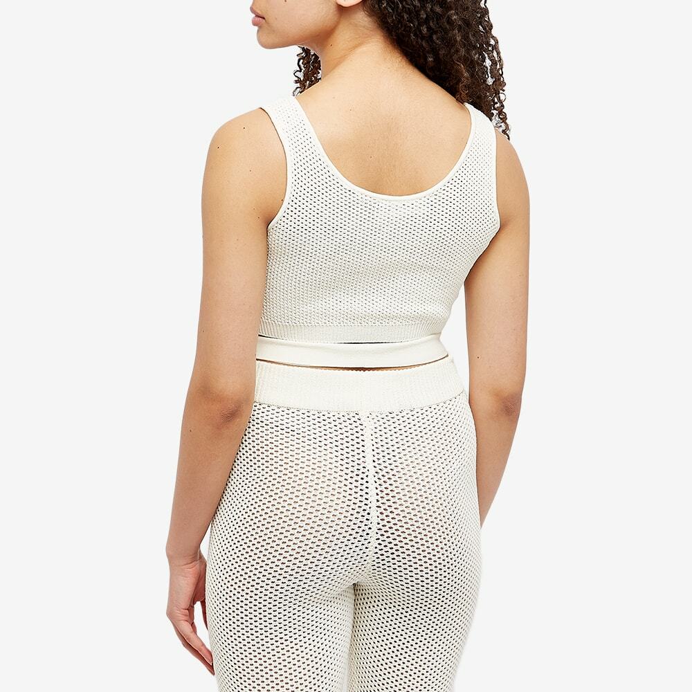 Andrea Adamo Women's ANDREĀDAMO Fishnet Knit Top in Ivory Andrea Adamo