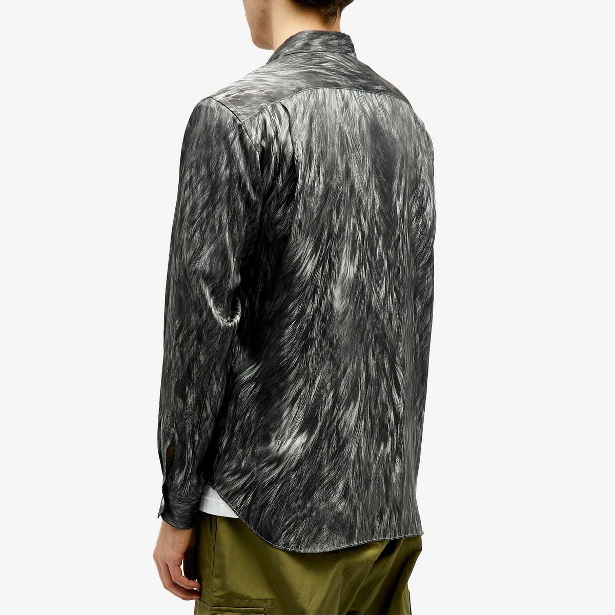 Comme des Garçons Homme Plus Men's Fur Print Shirt in Black Comme des ...