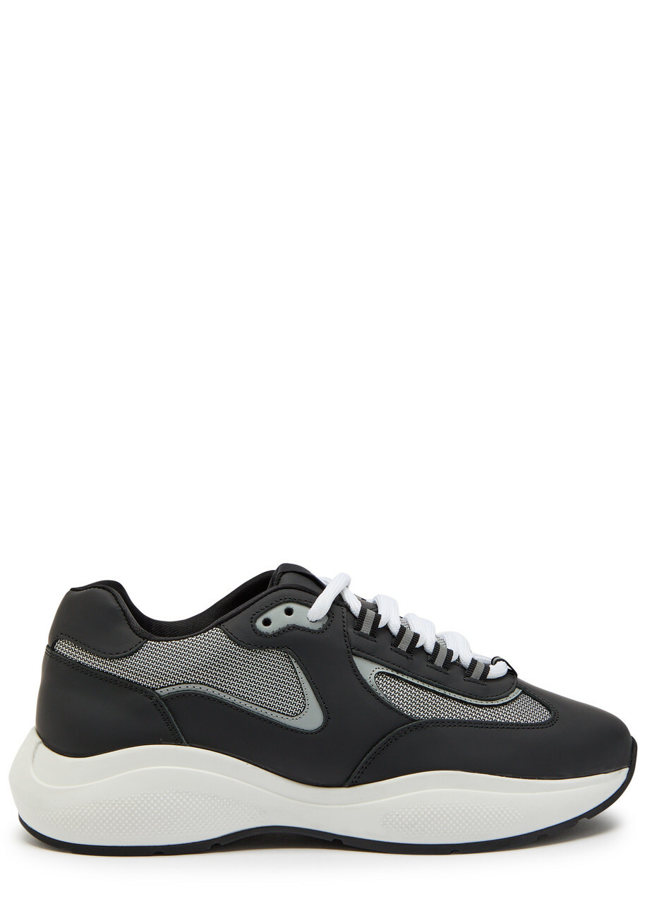 Cleens Podium Panelled Mesh Sneakers Grey Cleens