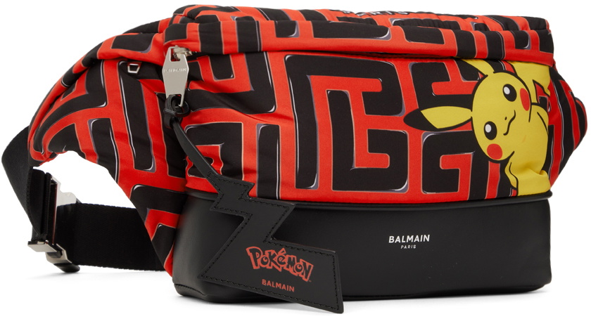 Balmain Black & Red Pokémon Edition Graphic Pouch Balmain