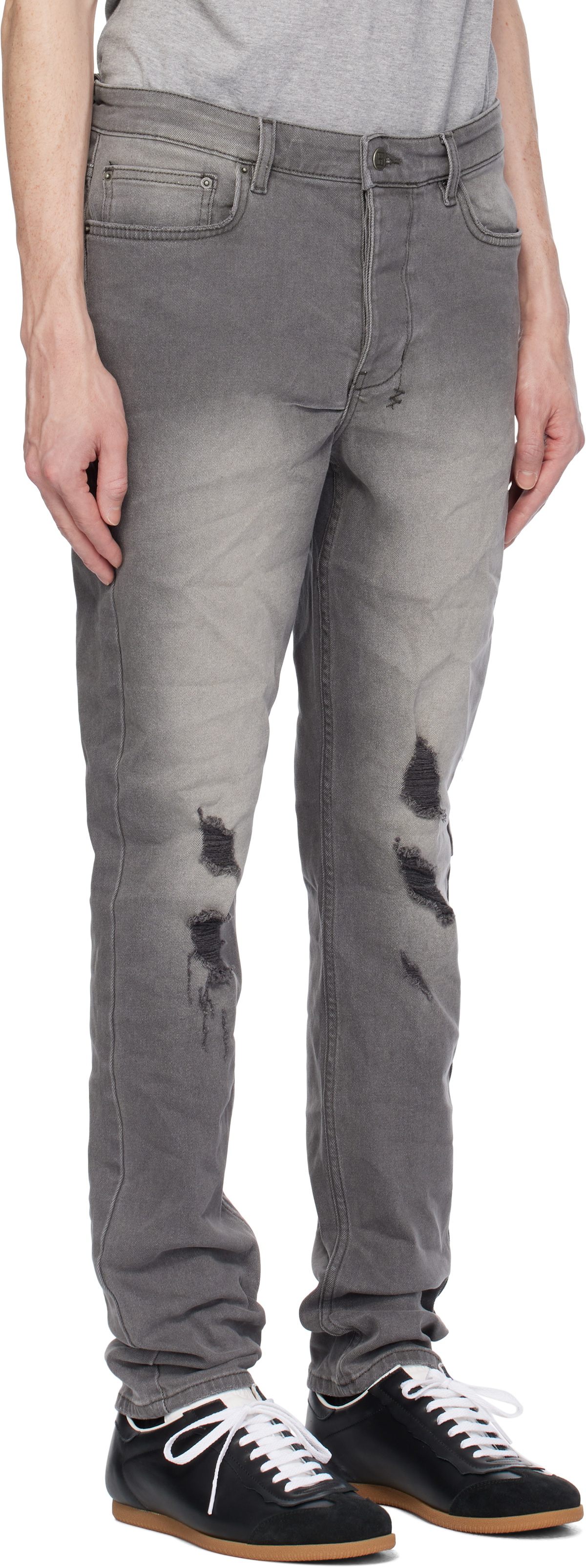 Ksubi Gray Chitch Prodigy Trashed Jeans Ksubi