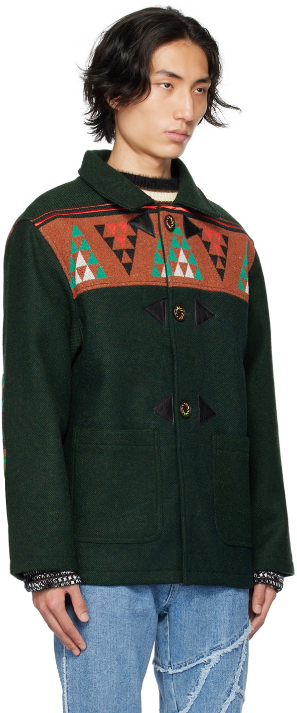 Andersson Bell Green Paneled Jacket Andersson Bell