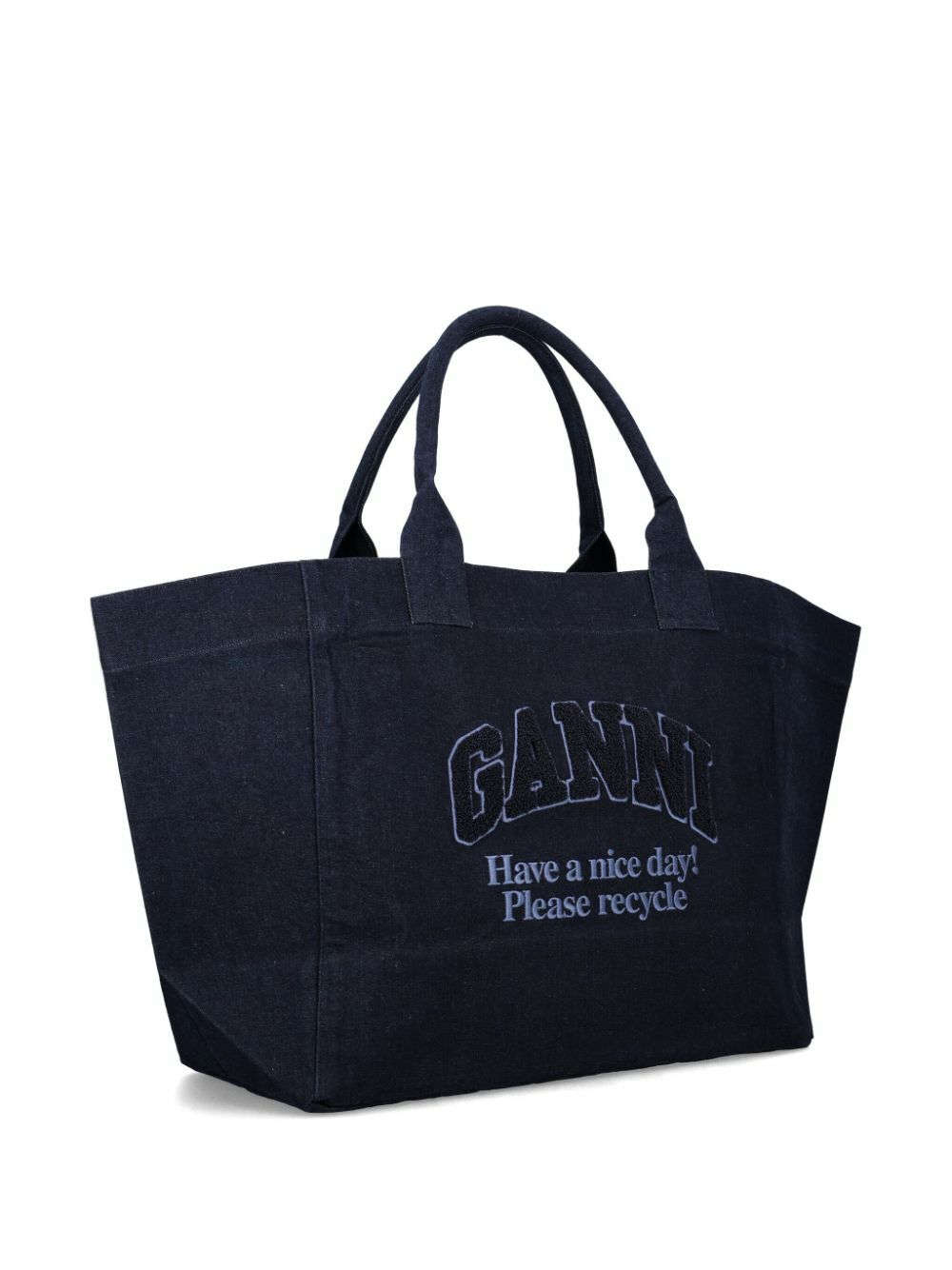 GANNI - Xxl Denim Tote Bag GANNI