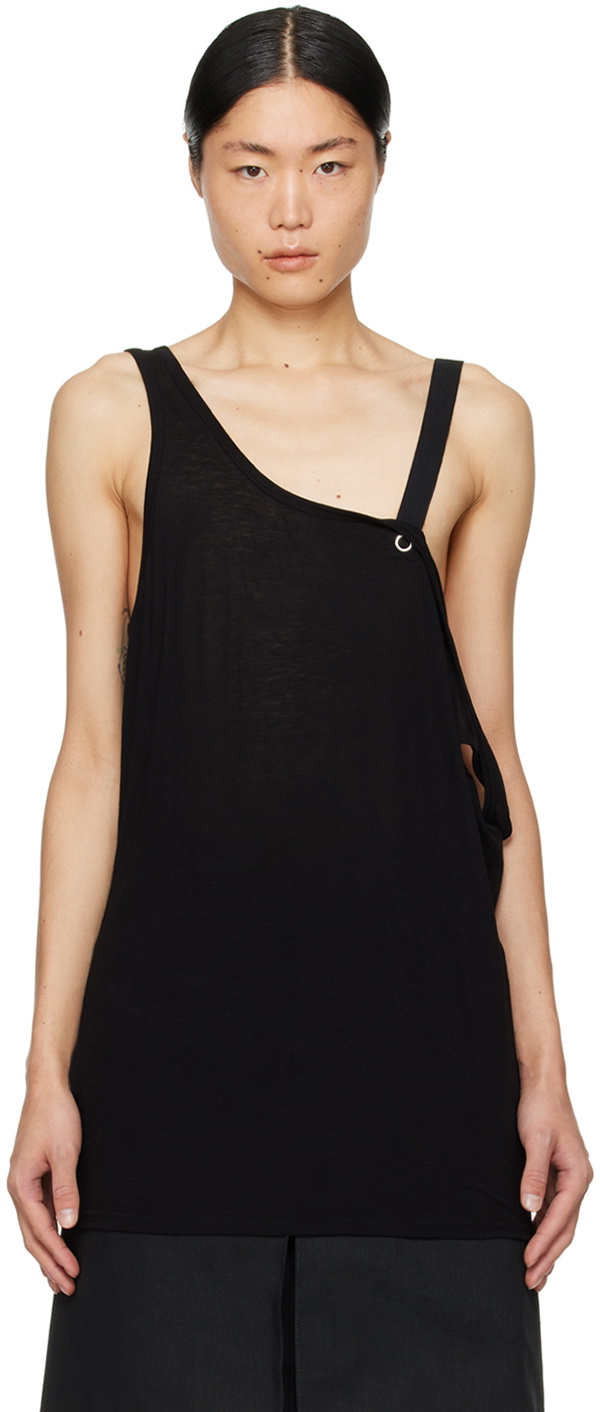 TAKAHIROMIYASHITA TheSoloist. Black Drop Shoulder Tank Top ...