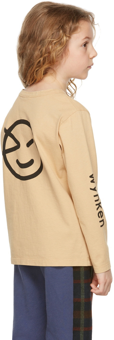 Wynken Kids Tan Base Layer Long Sleeve T-Shirt Wynken