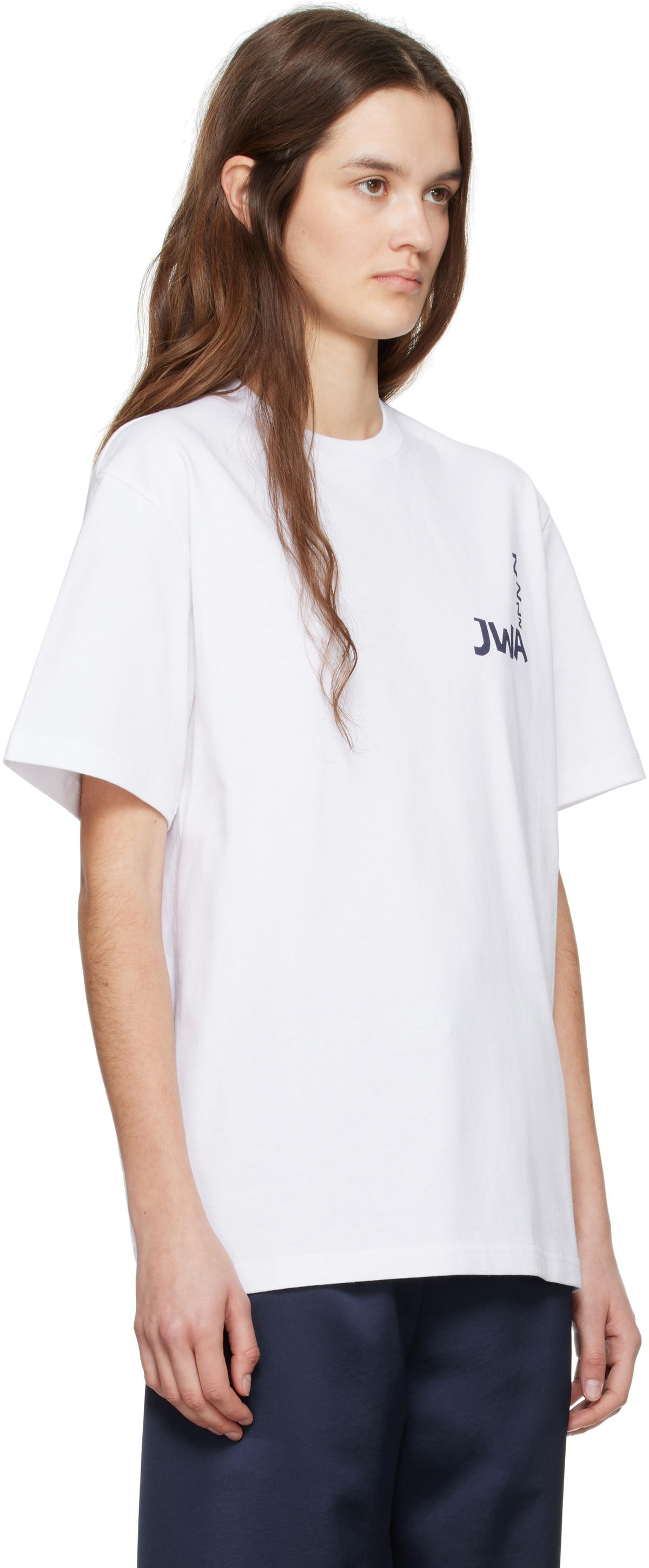 JW Anderson White JWA Back Print T-shirt JW Anderson