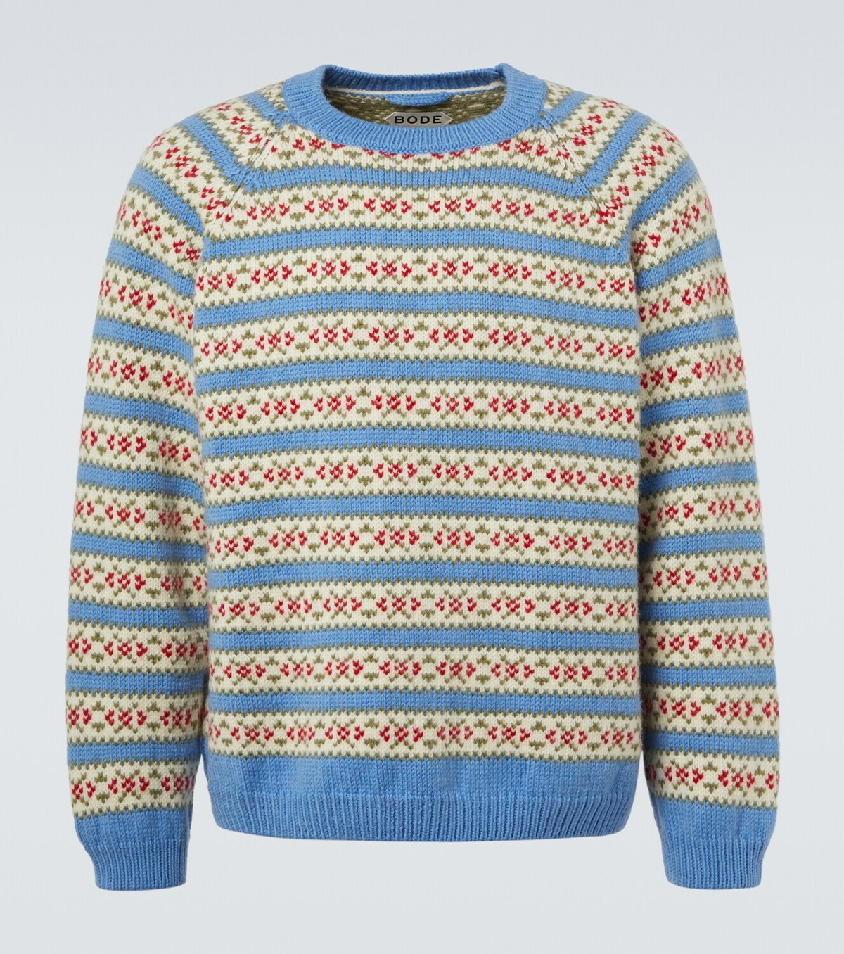 Bode Wedgewood virgin wool sweater Bode