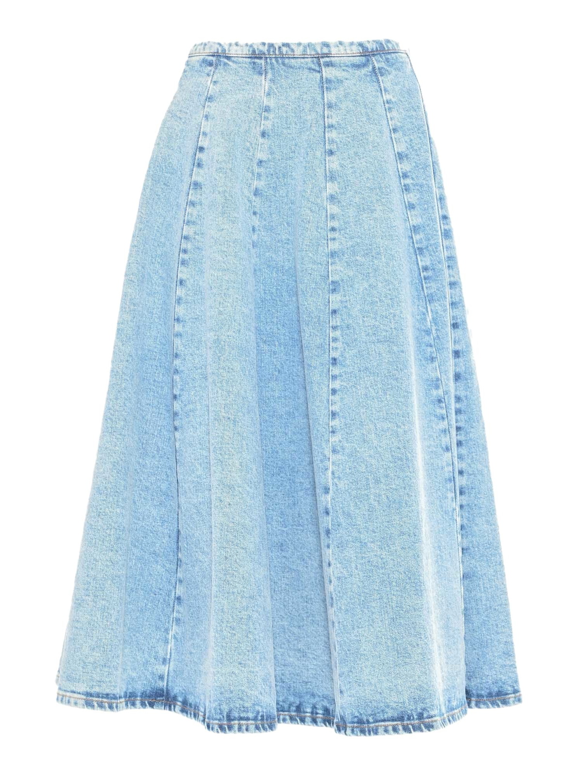 Fabiana Filippi Blue Denim Circle Skirt Fabiana Filippi