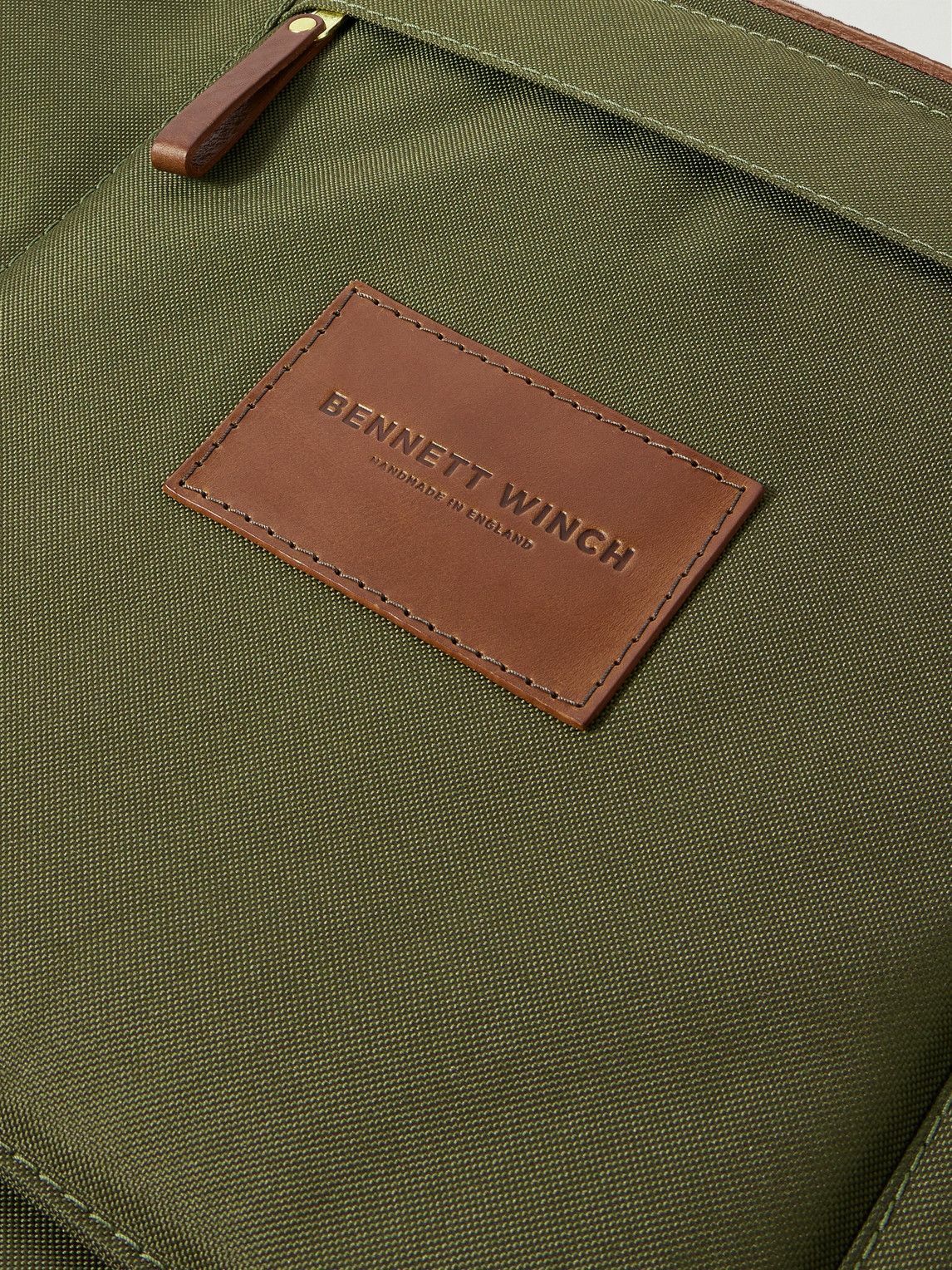 Bennett Winch - The Trifold Leather-Trimmed Cotton-Canvas Suit Carrier ...