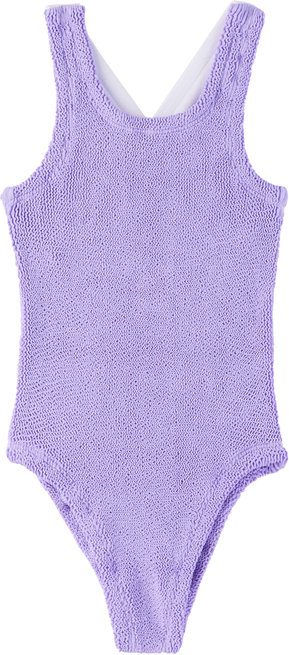 Hunza G Kids Purple Lara Swimsuit Hunza G