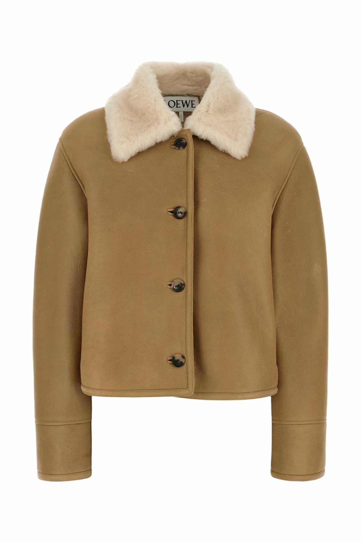 Loewe Beige Shearling Jacket Loewe