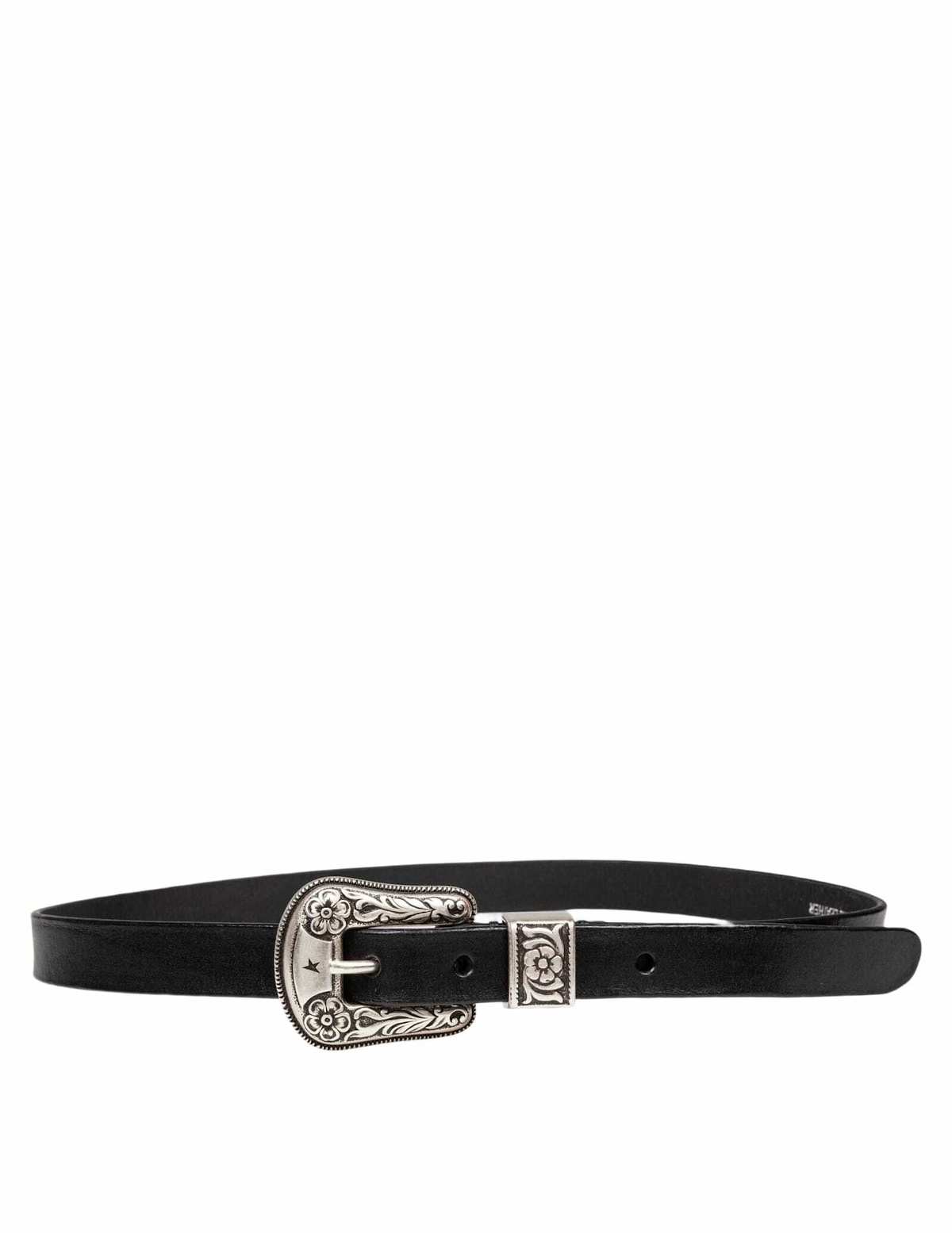 Golden Goose Leather Belt With Decorated Silver Buckle Golden Goose ...