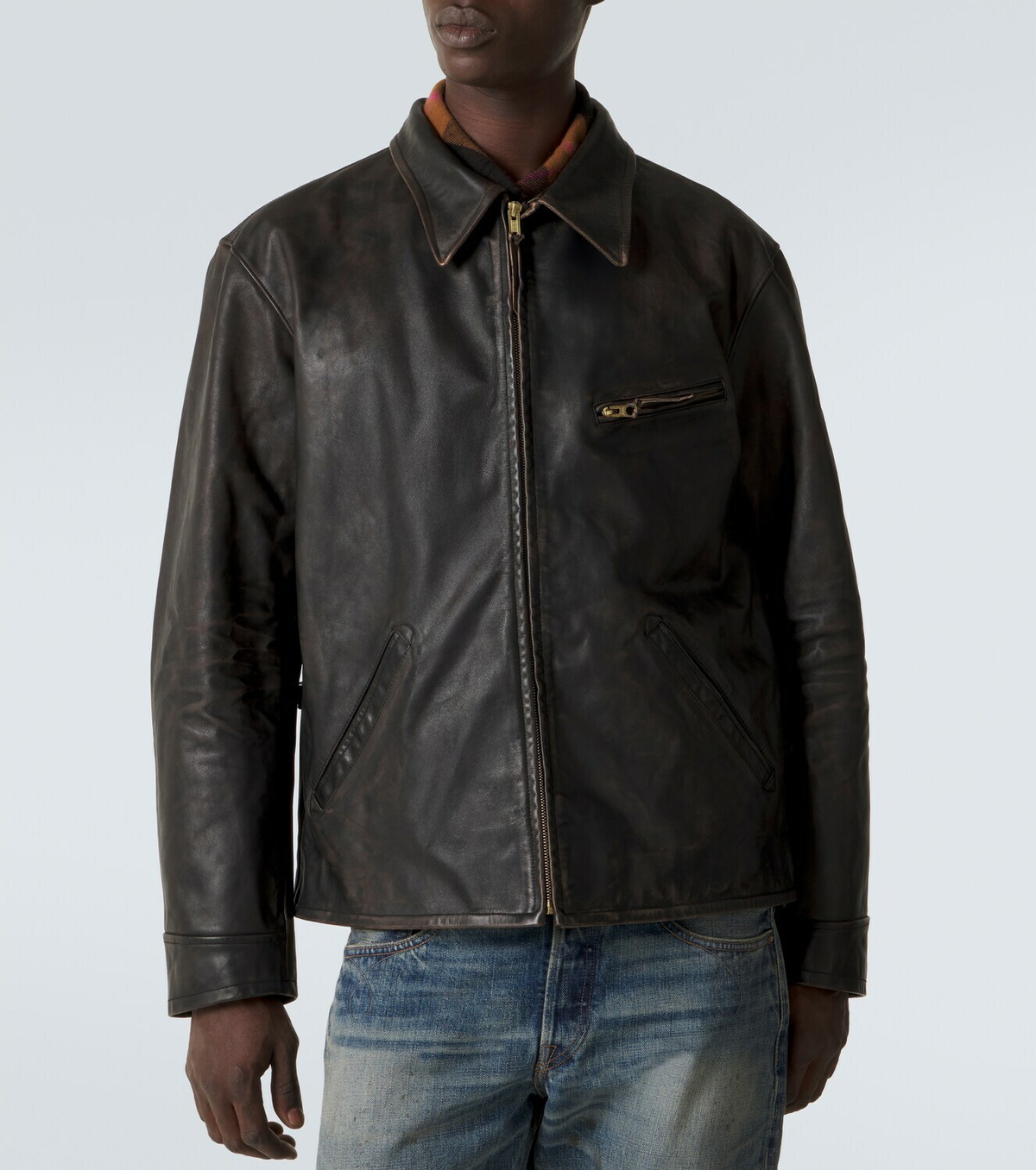 RRL Lynton leather biker jacket RRL