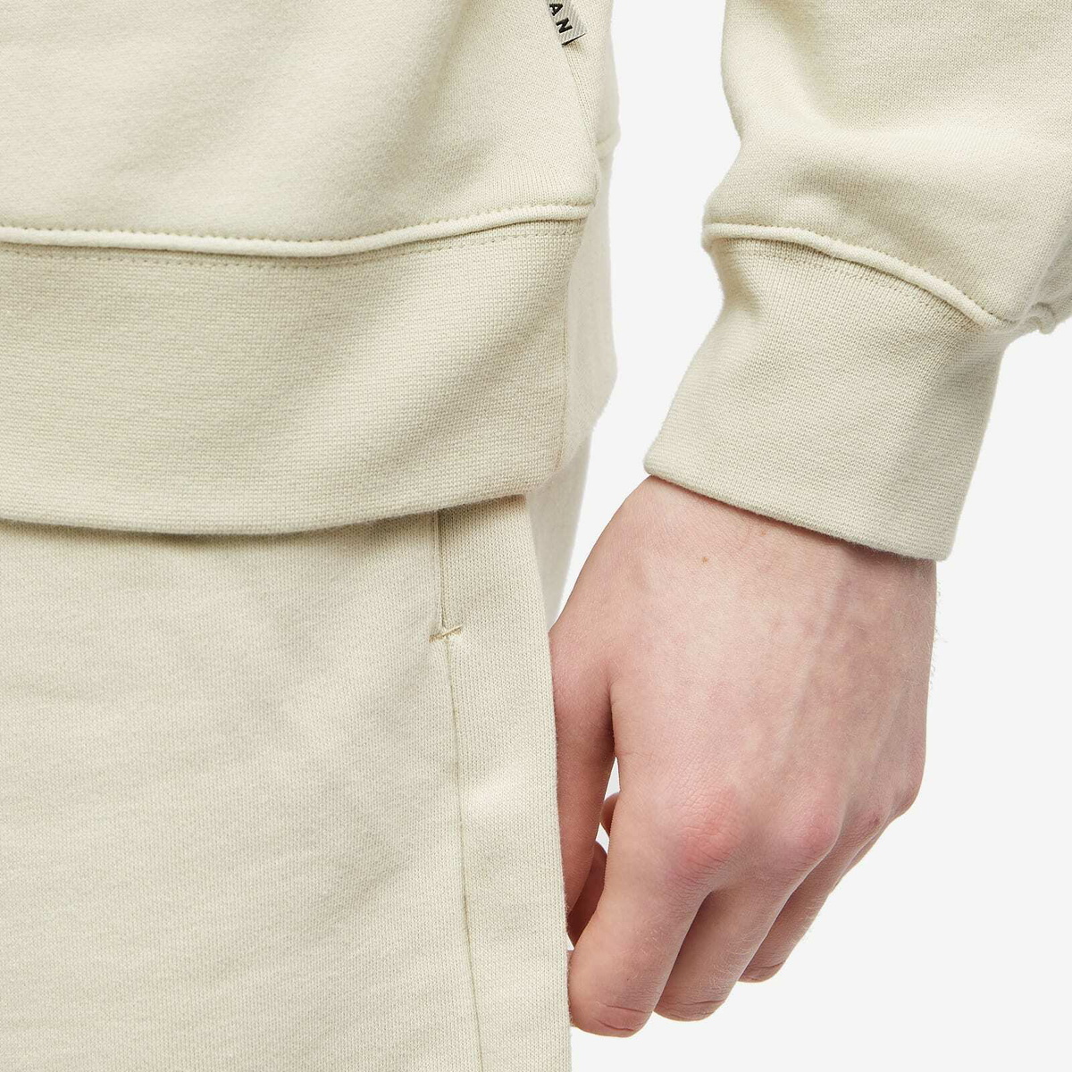 Taikan Men's Plain Heavyweight Crew Sweat in Cream Taikan