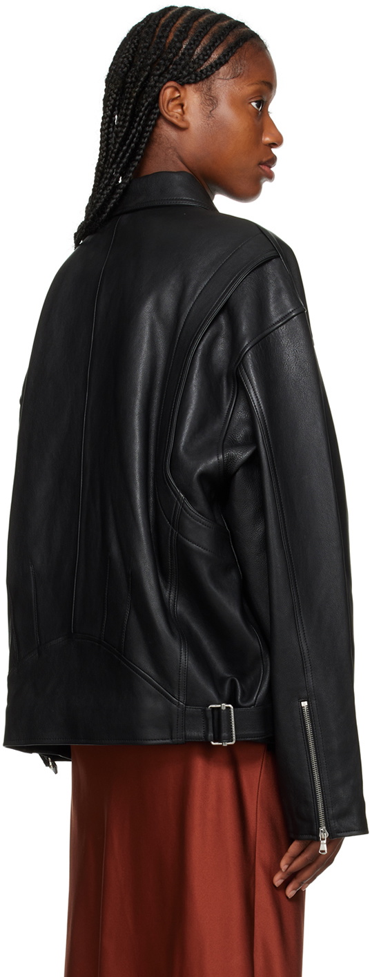 Maiden Name Black Myles Leather Jacket Maiden Name