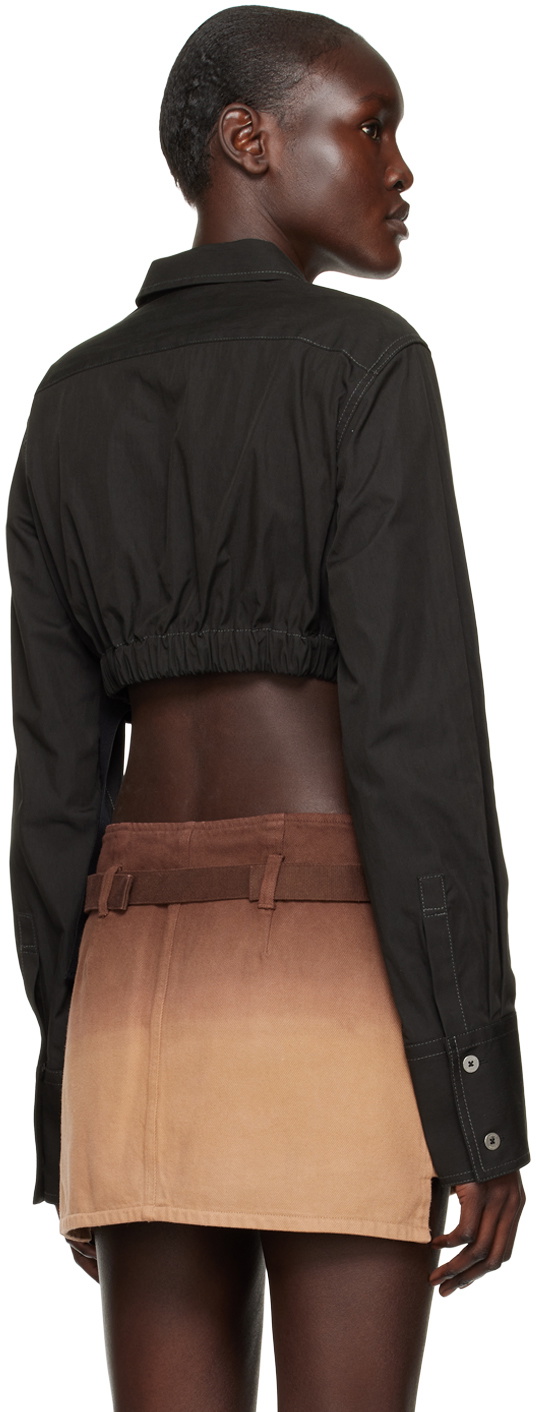 Dion Lee Black Safety Slider Shirt Dion Lee