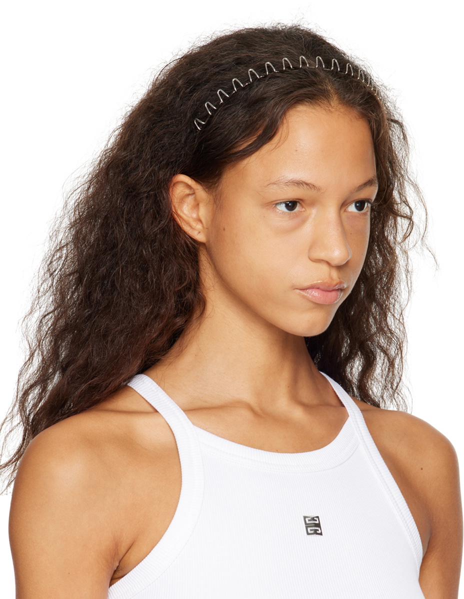 Givenchy Silver Show Headband Givenchy