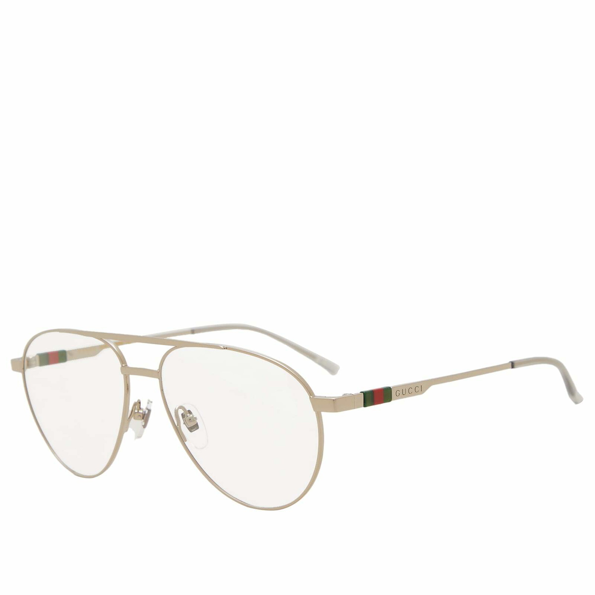 Gucci Men's GG1679O Optical Glasses in Silver/Transparent Gucci