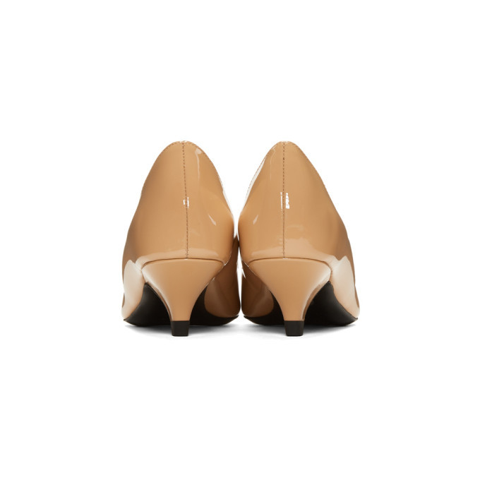 Proenza Schouler Pink Patent Offset Wave Kitten Heels Proenza Schouler