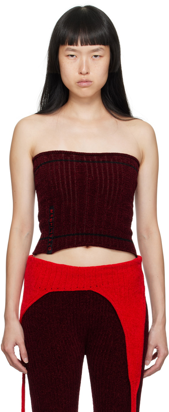 Ottolinger Burgundy Patch Tube Top Ottolinger
