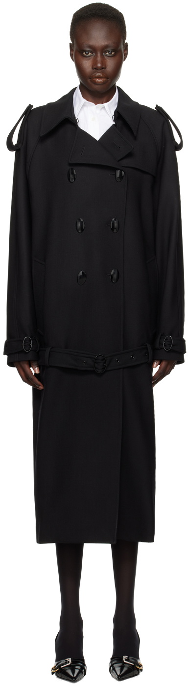 Givenchy Black Oversized Trench Coat Givenchy