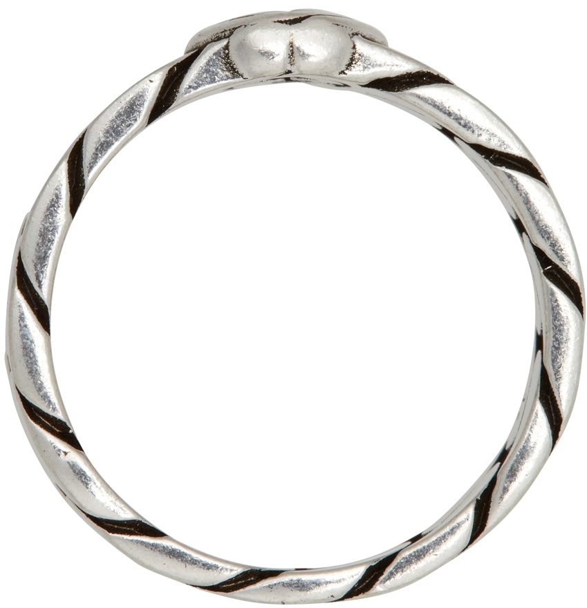 Gucci Silver Wide Interlocking G Ring Gucci