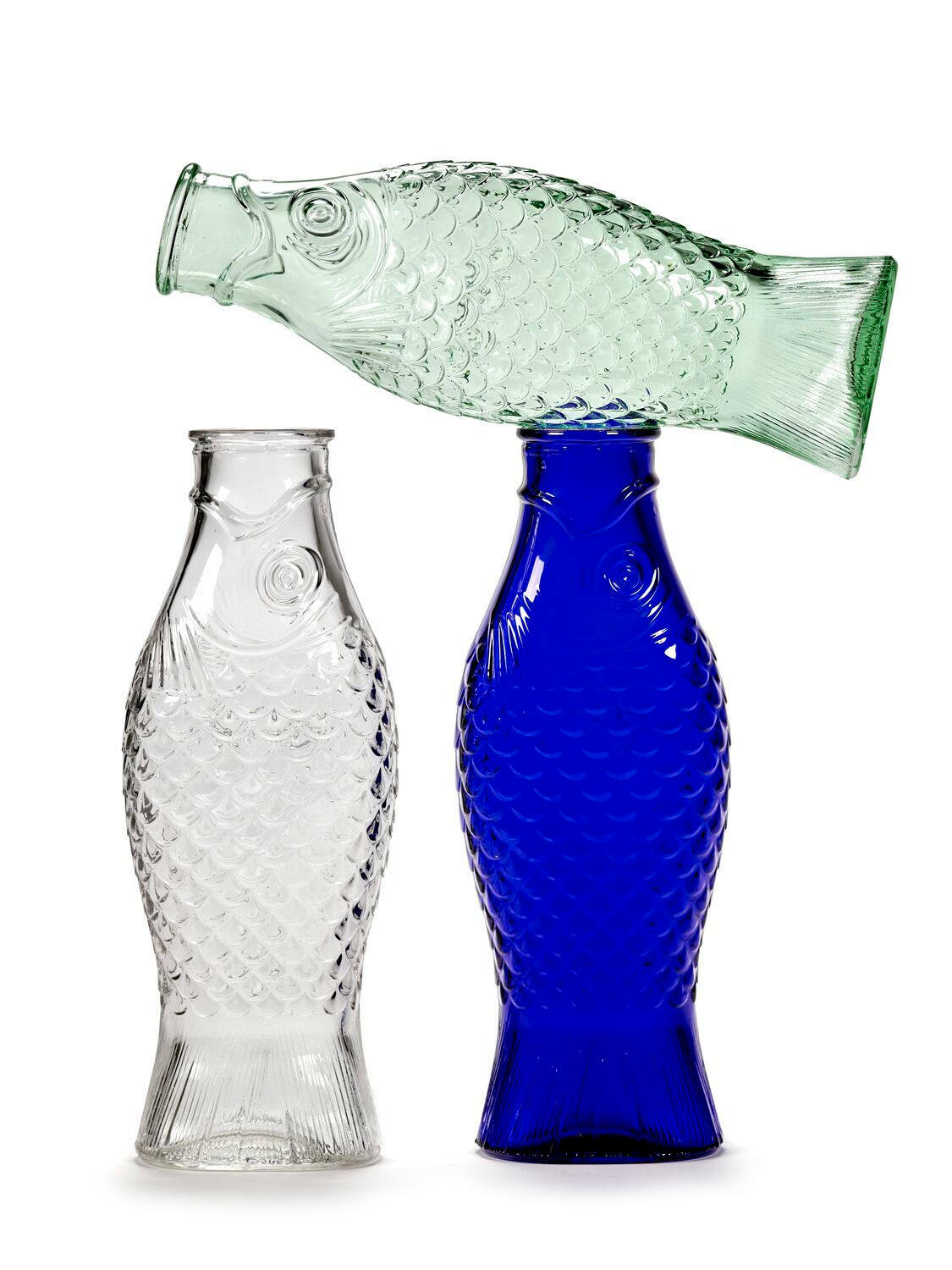 SERAX Transparent Green Fish & Fish Carafe Serax