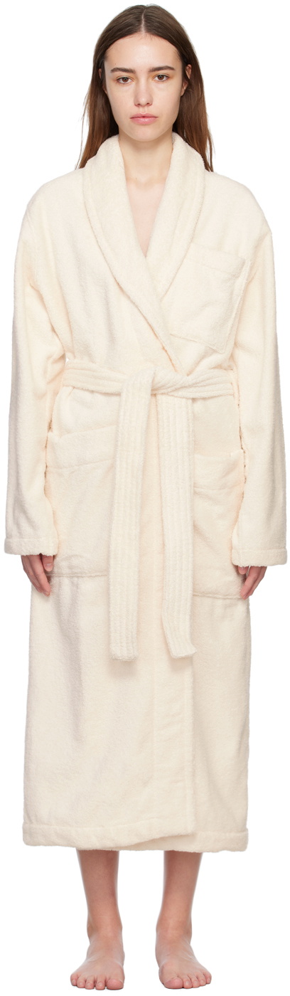 Tekla Beige Classic Bathrobe Tekla Fabrics