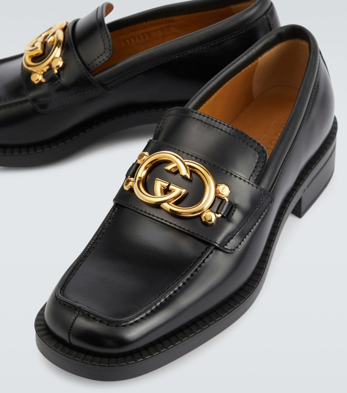 Gucci - Interlocking G leather loafers Gucci