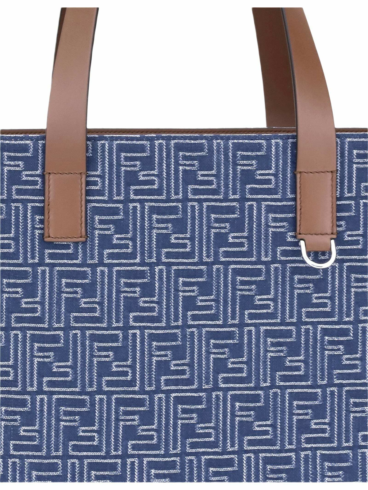Fendi Embroderied Denim Tote Bag Fendi