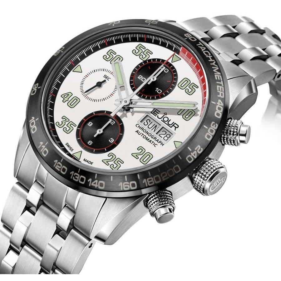 Le Jour Rd Chrono Chronograph Automatic White Dial Mens Watch LJ-RD-006 ...
