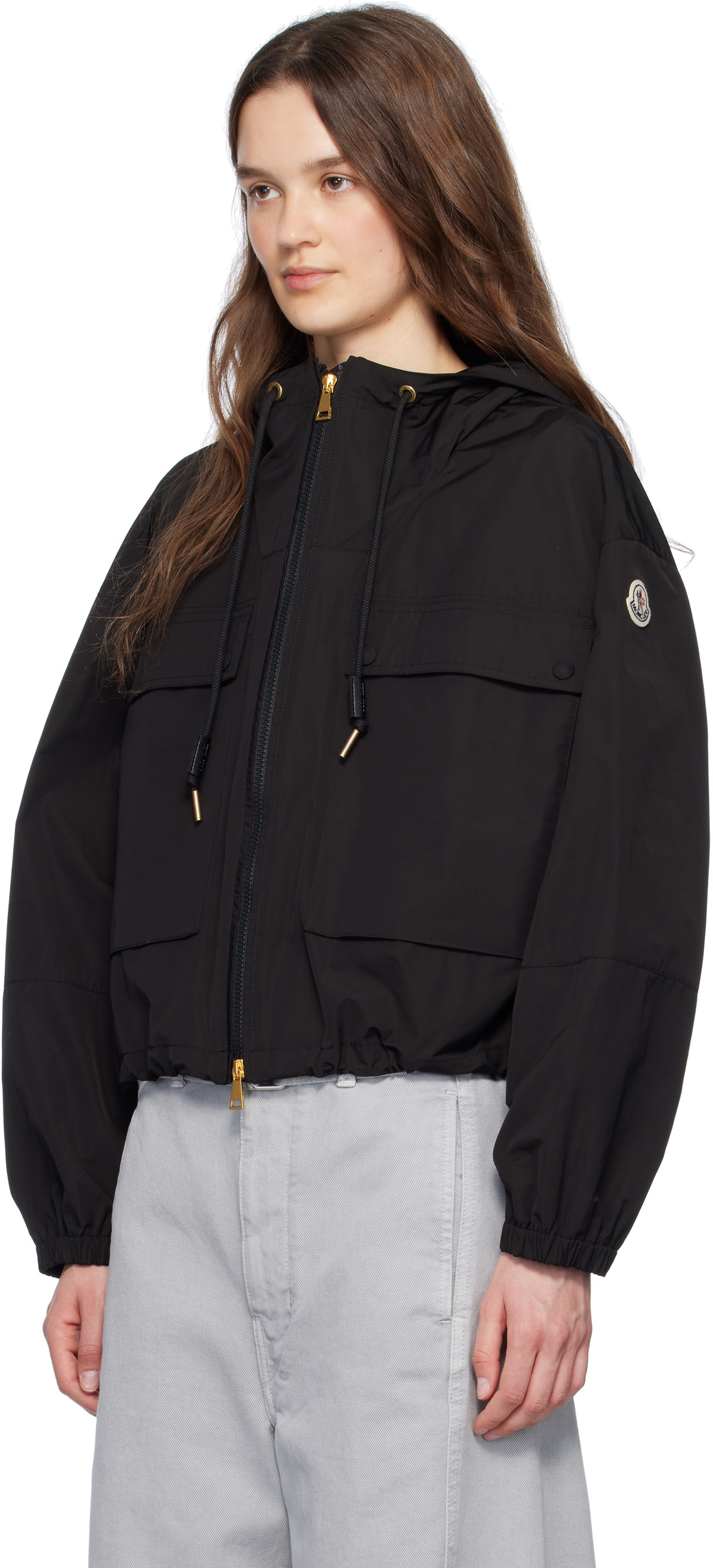 Moncler Black Sauvan Hooded Jacket Moncler