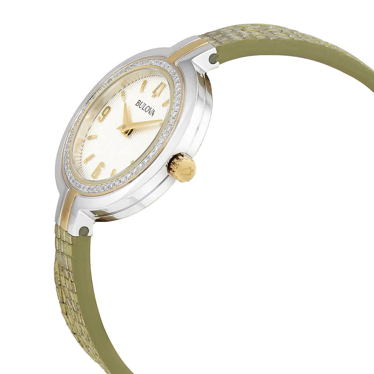 Bulova Rhapsody Quartz Silver Dial Ladies Watch 98R278 Bulova