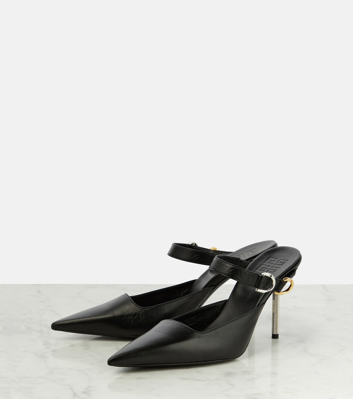 Givenchy - Voyou leather mules Givenchy