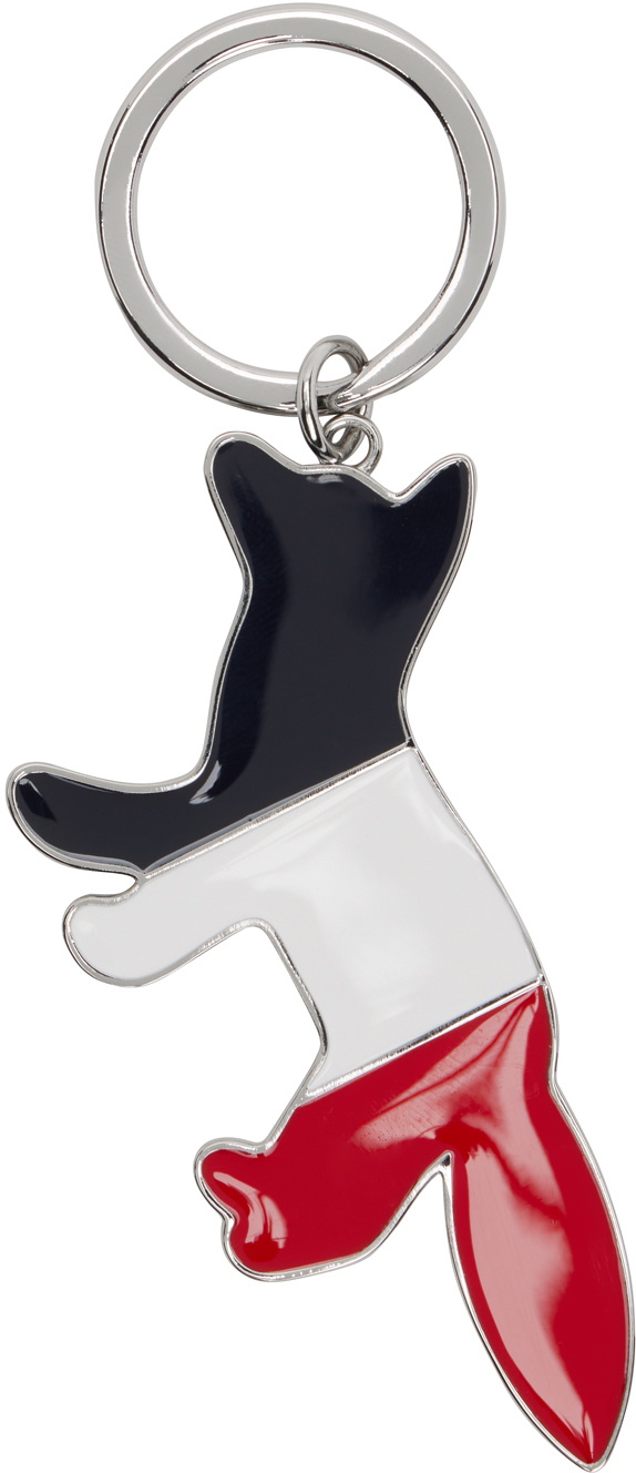 Maison Kitsuné Silver Fox Keychain Maison Kitsune
