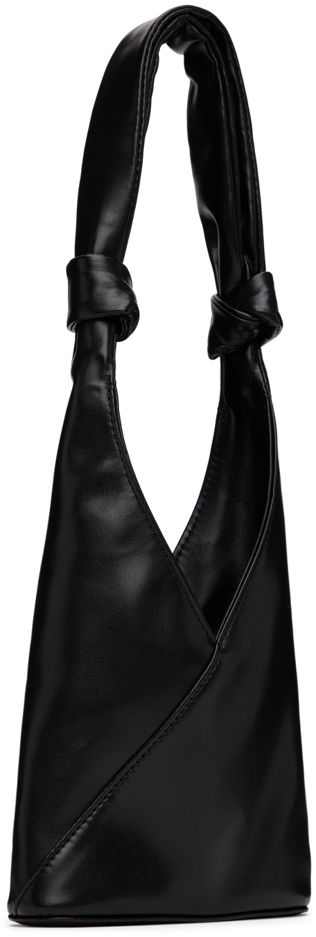 MM6 Maison Margiela Black Mini Triangle Knotted Bag MM6 Maison Margiela