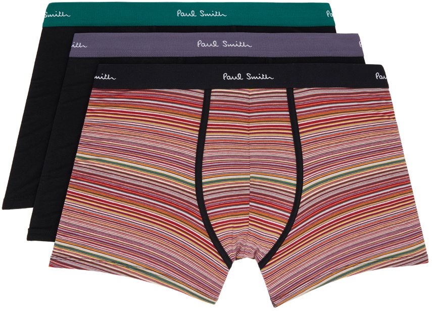 Paul Smith Three-Pack Multicolor Long Boxer Briefs Paul Smith