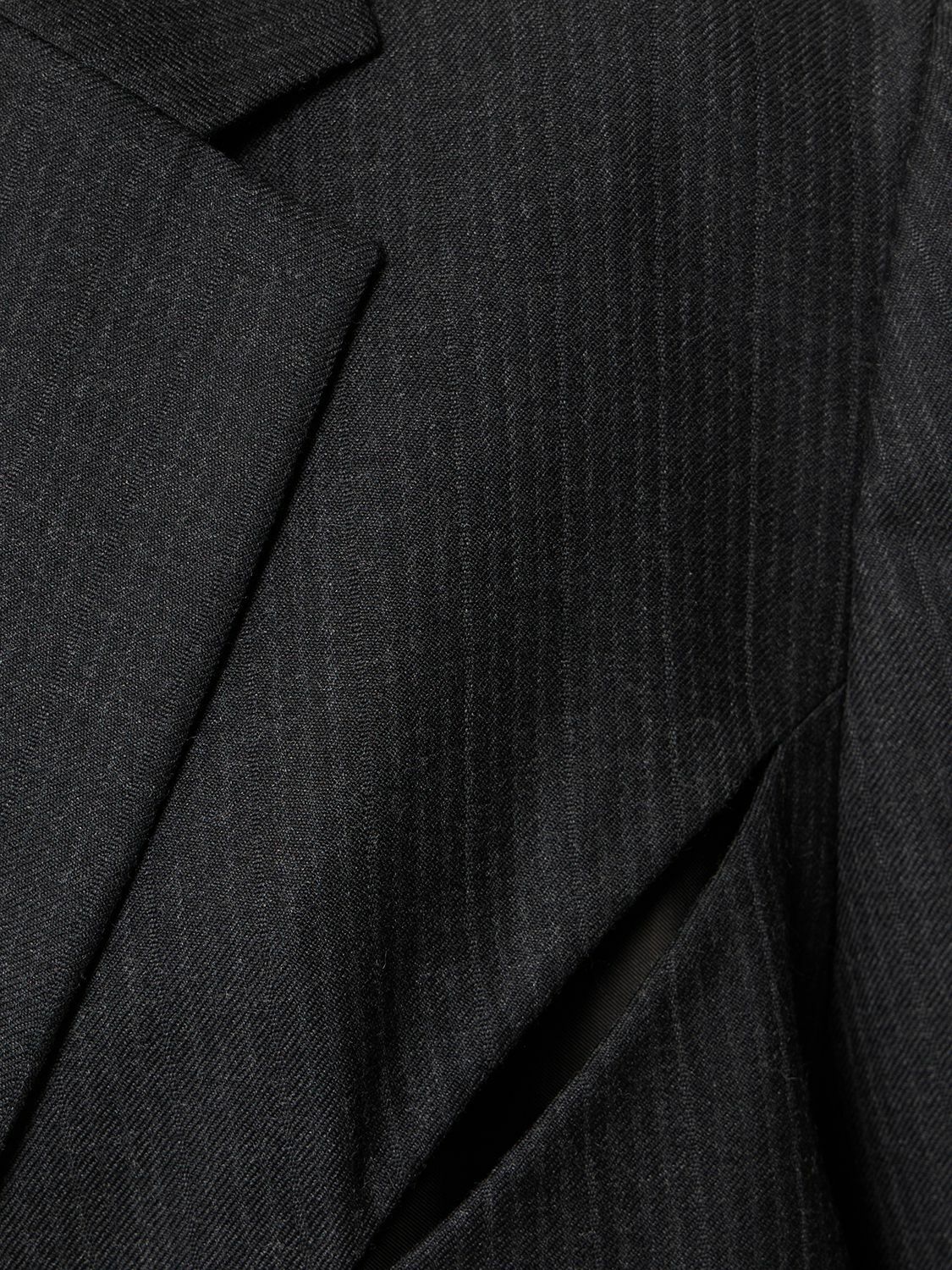 GAUCHERE - Single Breast Pinstripe Wool Jacket GAUCHERE