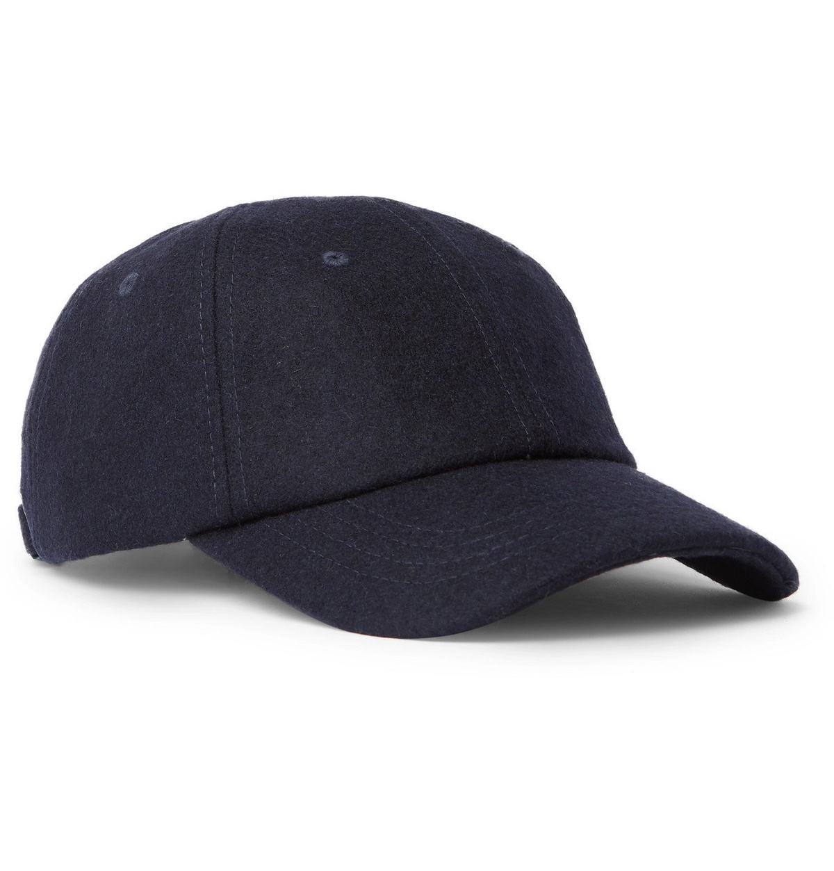 NN07 - Wool-Blend Flannel Baseball Cap - Blue NN07