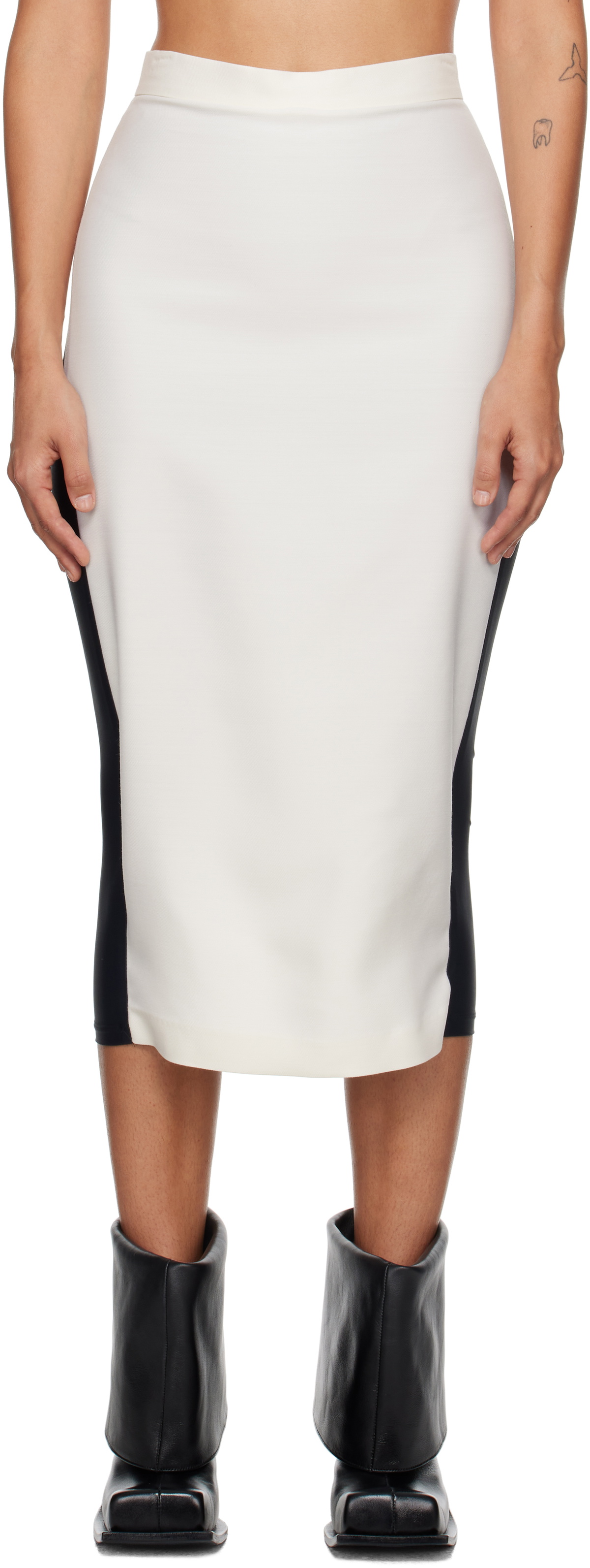 Pushbutton Off-White Hybrid Skort Pushbutton