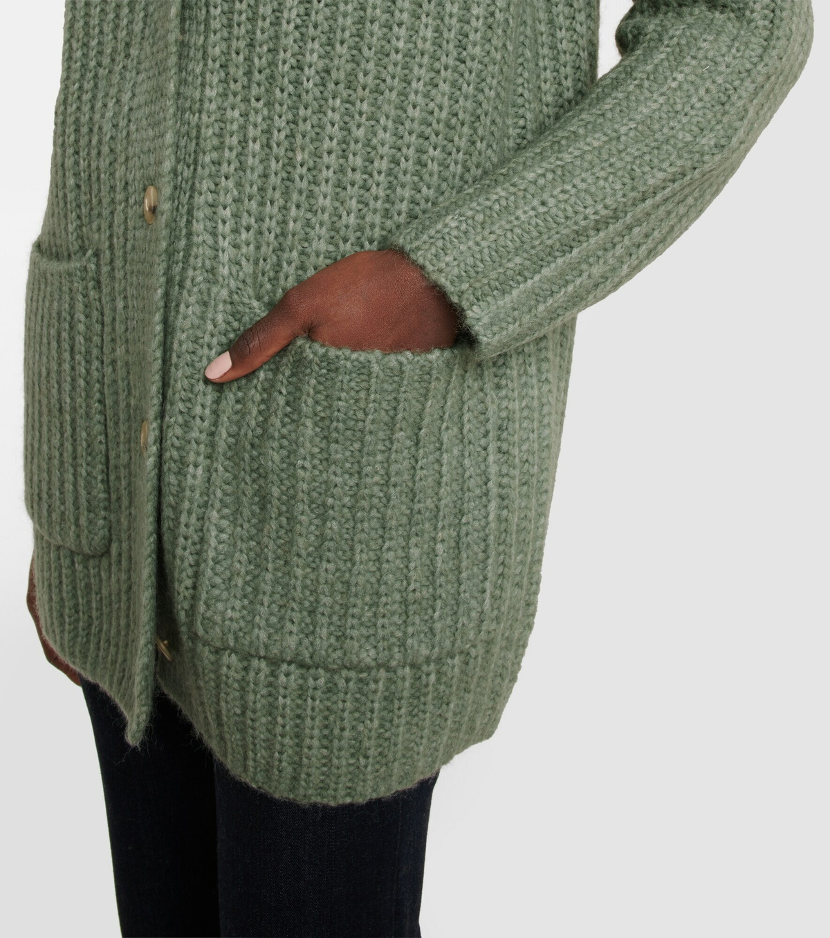 Vince - Ribbed-knit alpaca wool-blend cardigan Vince