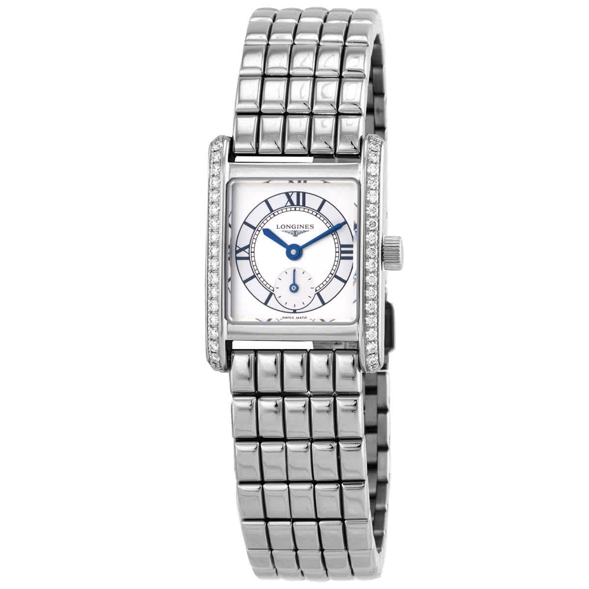 Longines Mini Dolcevita Quartz Diamond Silver Dial Ladies Watch L5.200 ...