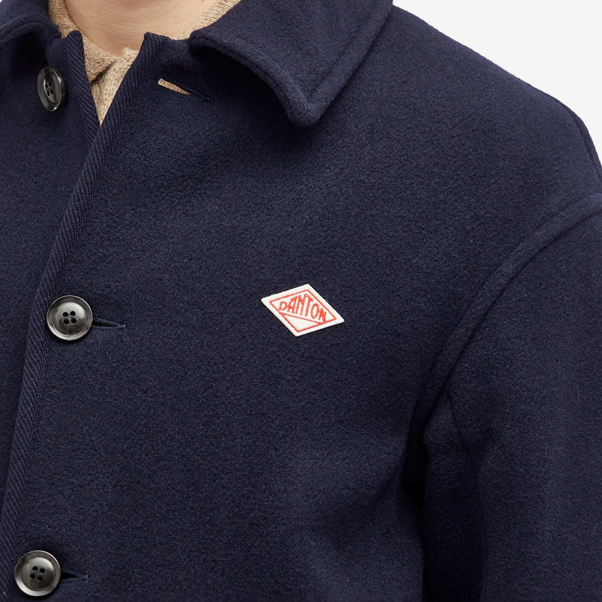 Danton Men's Wool Short Coat in Navy Danton