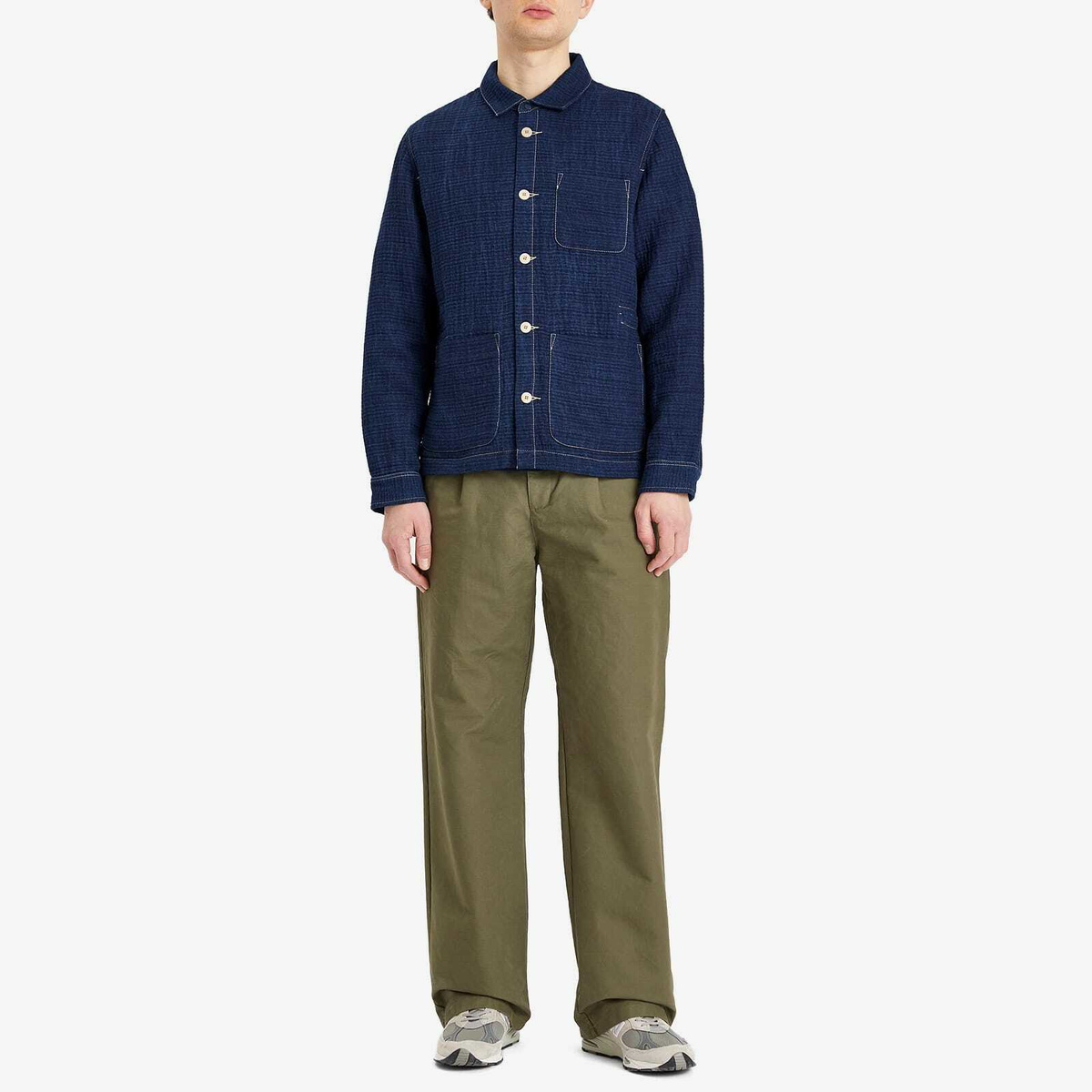 Folk Men's Float Stitch Assembly Jacket in Indigo Folk