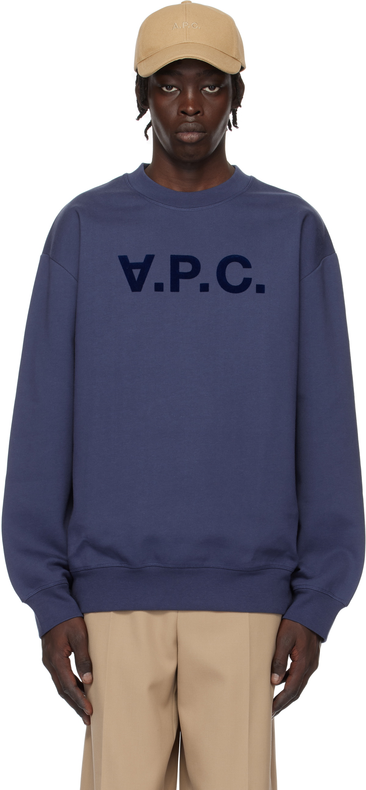 A.P.C. Navy Oversize Grand 'VPC' Sweatshirt A.P.C.