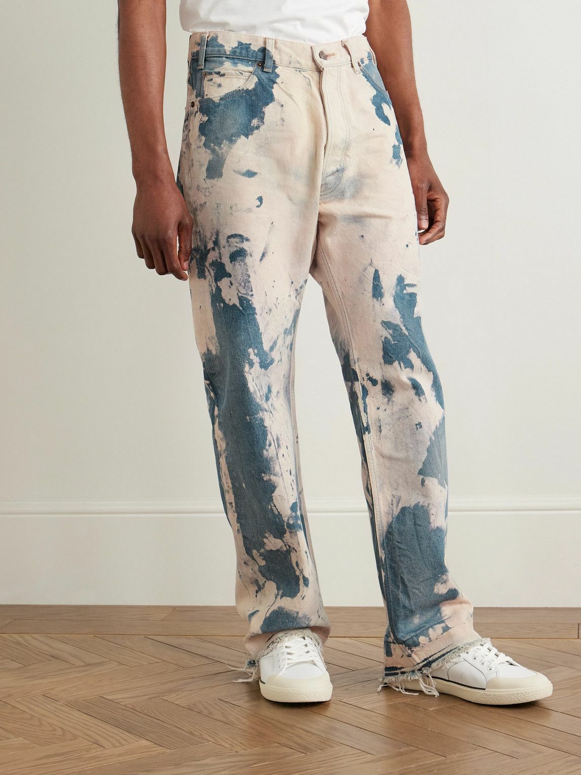 CELINE - Wesley Straight-Leg Bleached Jeans - Blue Celine