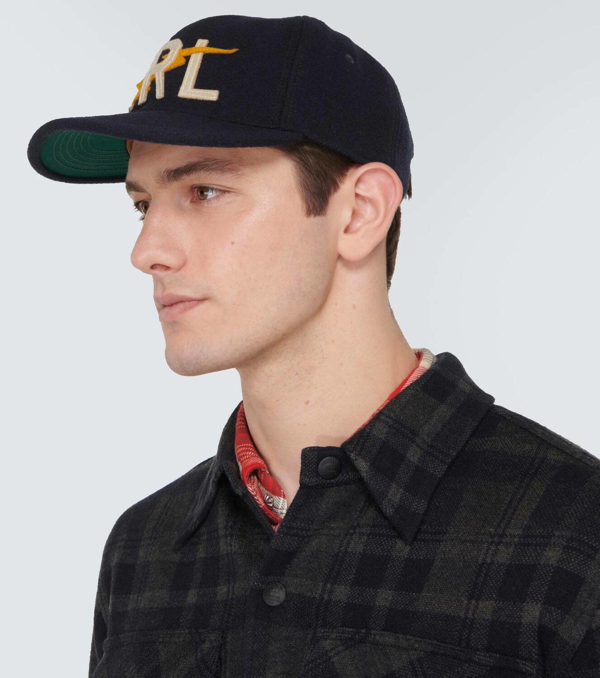 RRL Patched cotton-blend baseball cap RRL