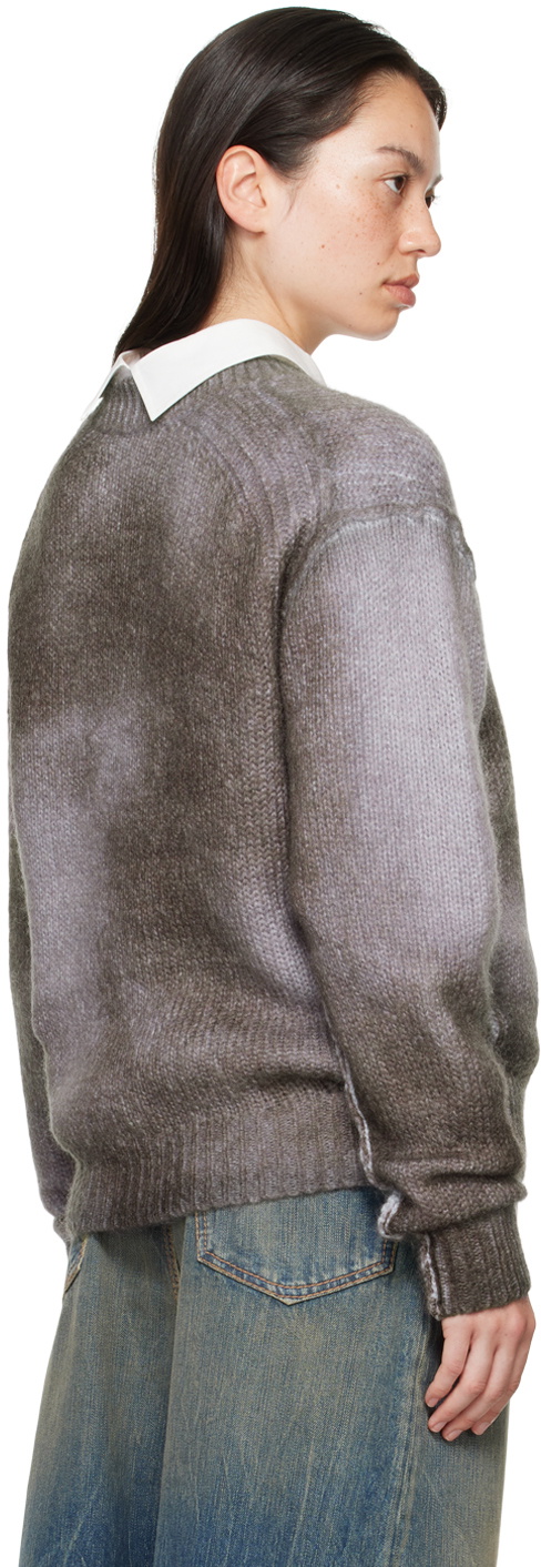Acne Studios Gray Sprayed Sweater Acne Studios