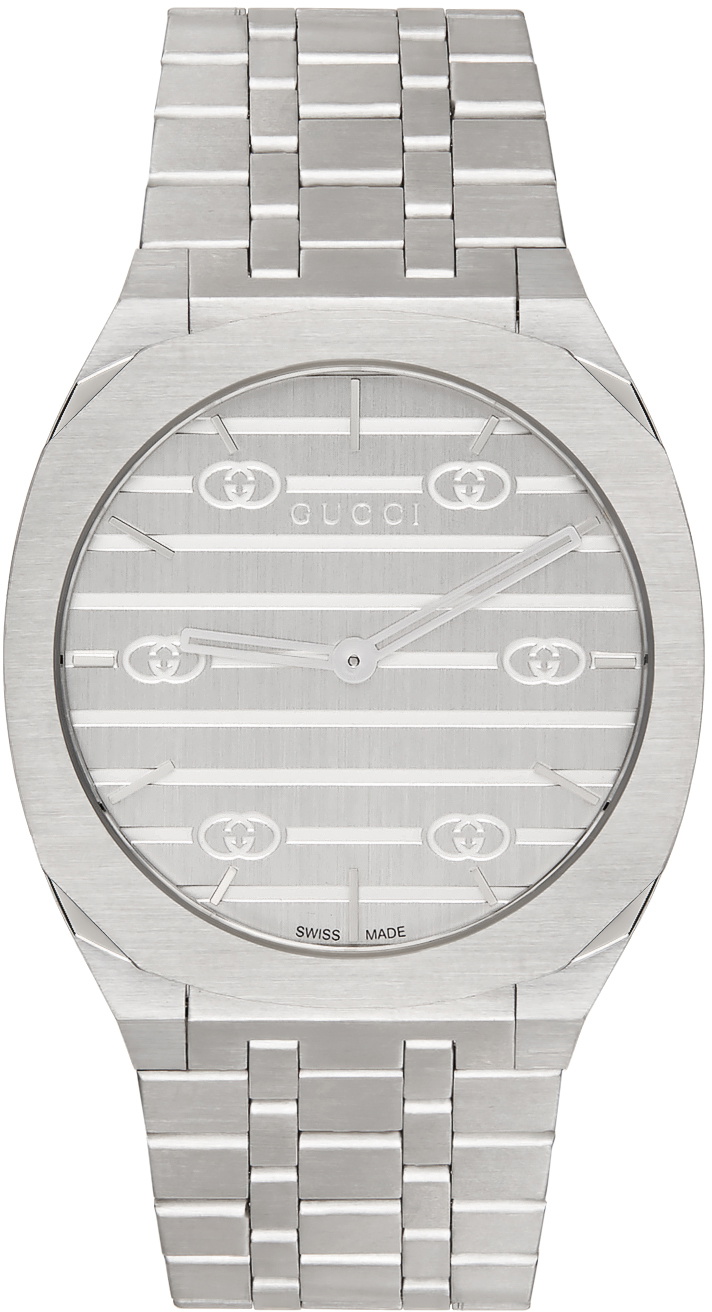 Gucci Silver 34mm 25H Watch Gucci