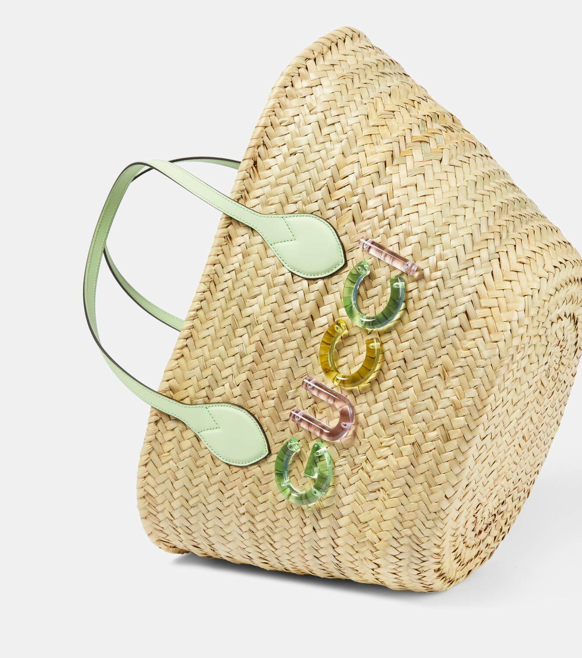 Gucci Small logo raffia basket bag Gucci